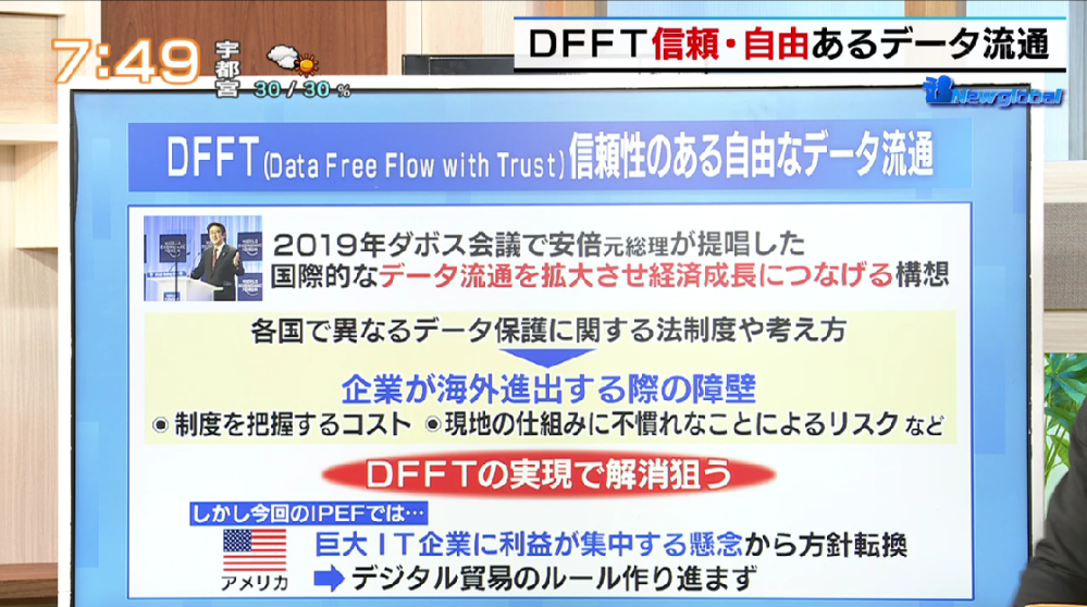 今後のデータ貿易を左右する？IPEF閣僚会合で日本が世界に提唱した“DFFT”とは？｜TOKYO MX+（プラス）